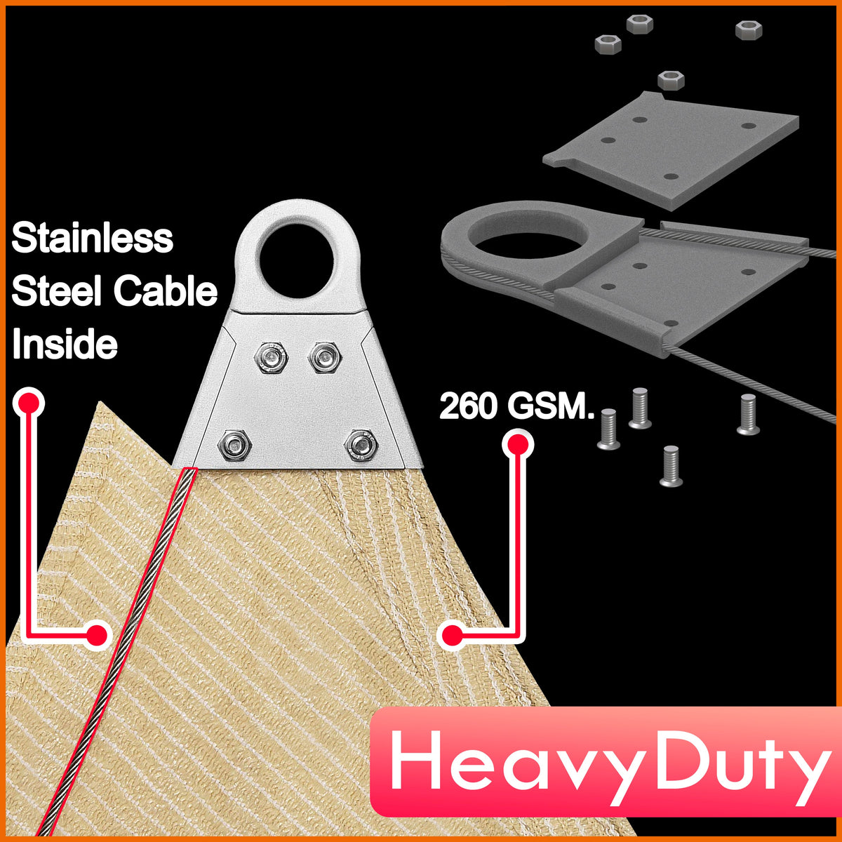 Sun Shade Sail Sample Set for All Colors | Super Ring– ColourTree